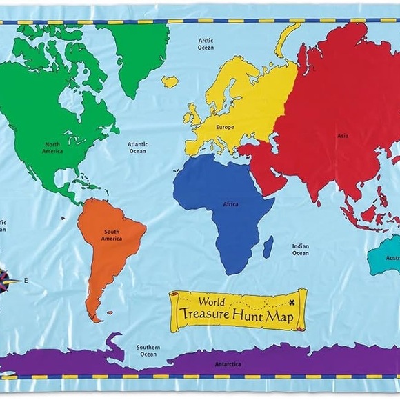 Other | Treasure Hunt Vinylplastic World Map | Poshmark